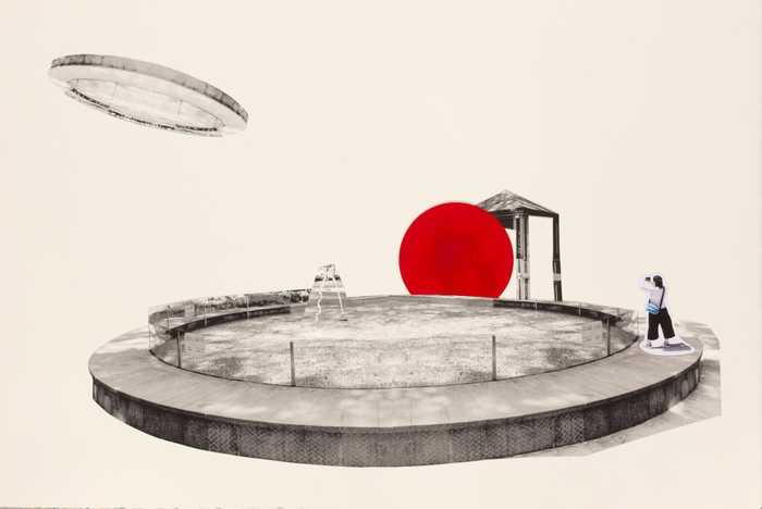 Site Studies & Collages | Kurt Perschke | RedBall Project